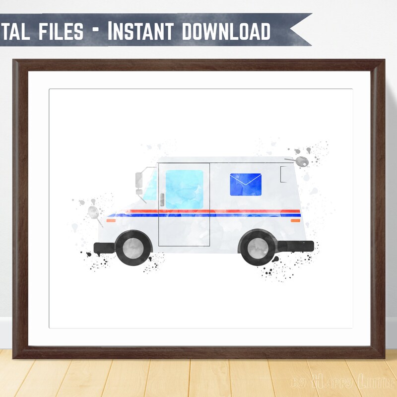 Mail Truck Svg - Etsy