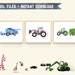 Farm Nursery Decor Bundle Tractor Wall Art Farm Vehicles Print - Etsy