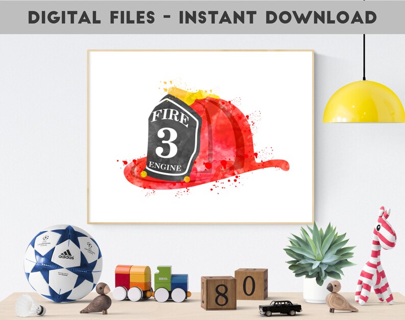 Fire Helmet Fireman Party Fireman Birthday Fire Helmet - Etsy