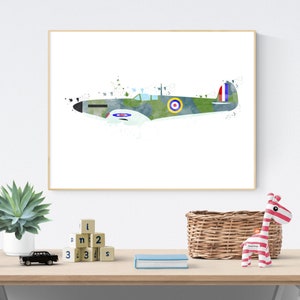 Airplane Print Set, Printable Airplanes, Set of 6 Prints, Nursery Plane ...