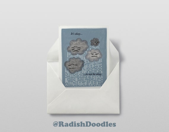 It's Okay to Not Be Okay Card - Etsy