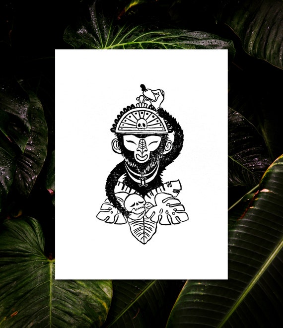The Monkey Witch - Etsy