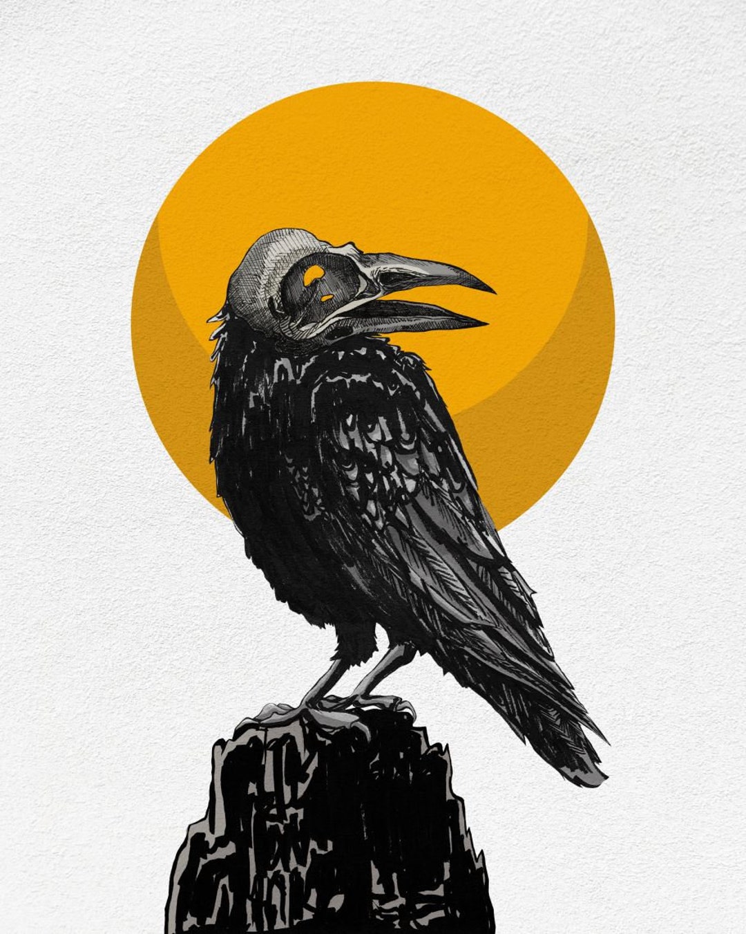 Skull Crow 2.0 - Etsy
