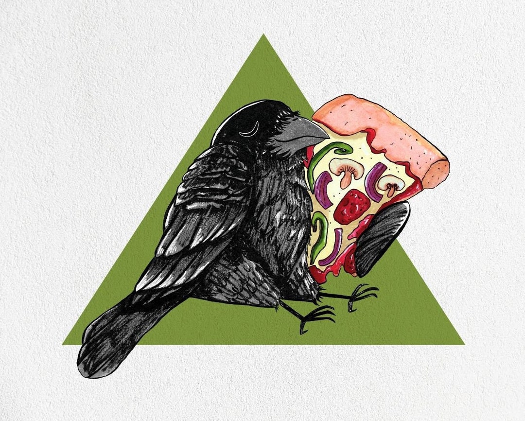 Pizza Crow - Etsy