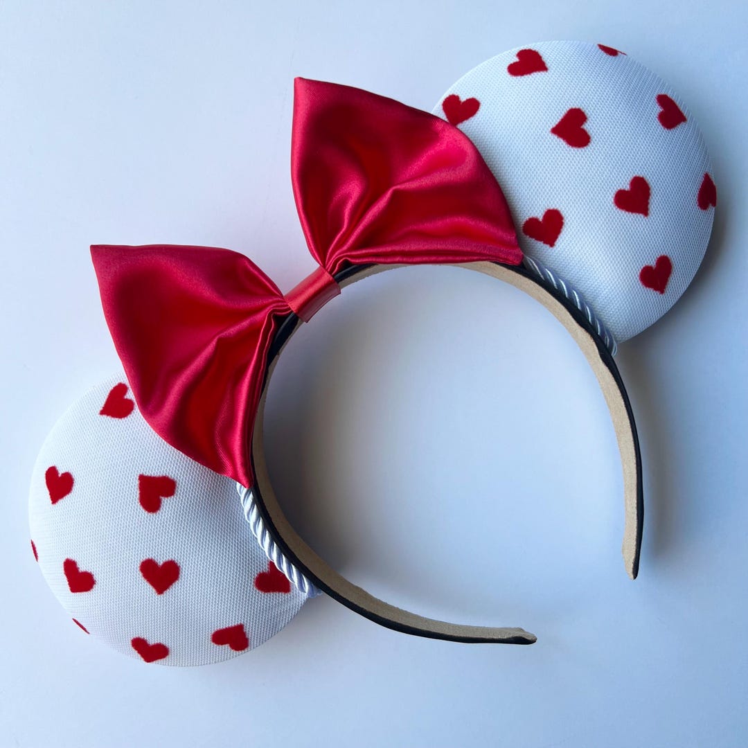 Red Velvet Heart Ears - Etsy