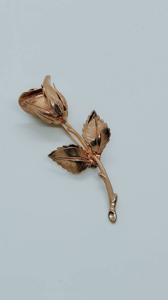 vintage giovanni rose brooch - Gem