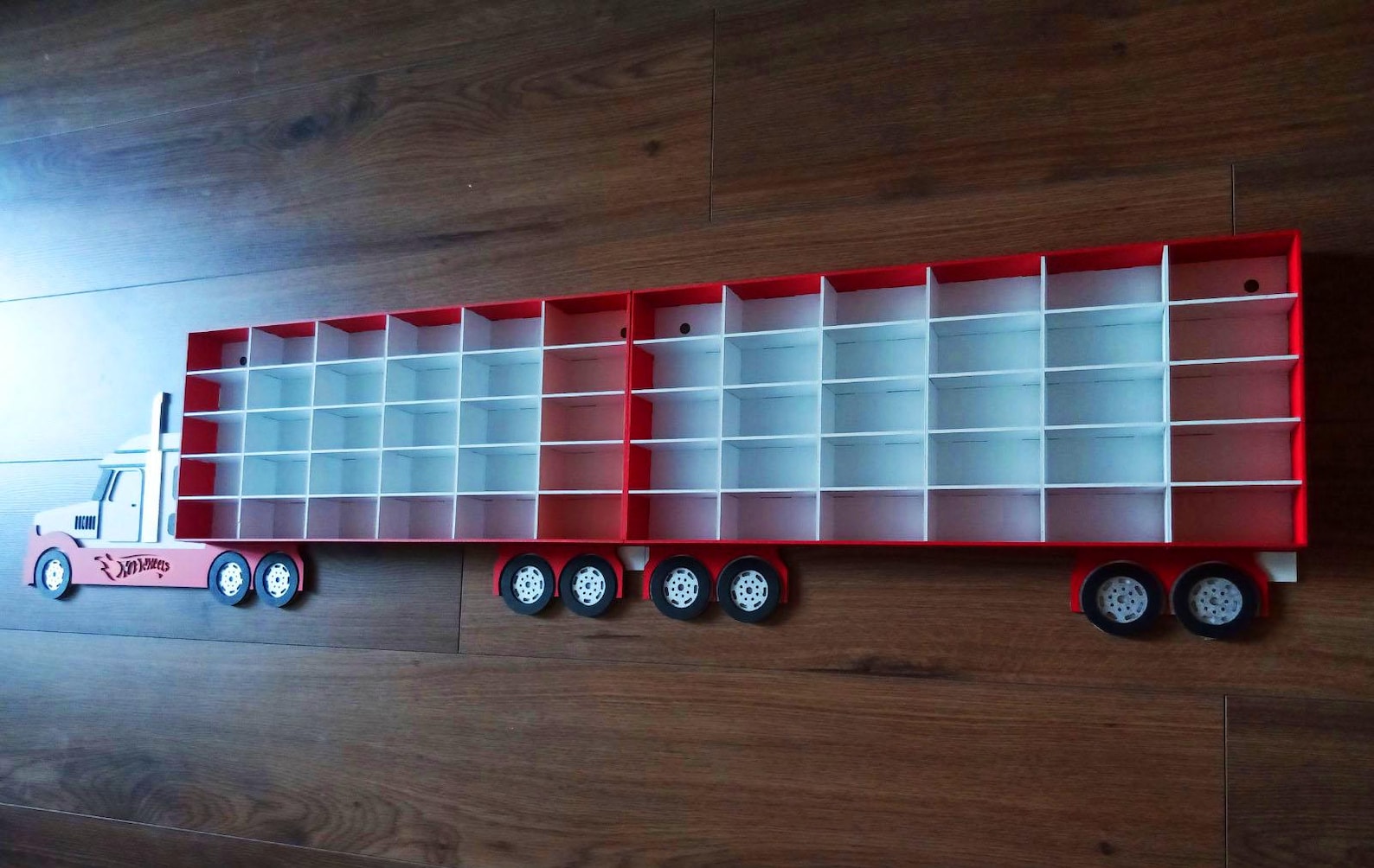 Hot Wheels Storage Display Car Shelf 60 Section Playroom Decor Hot ...