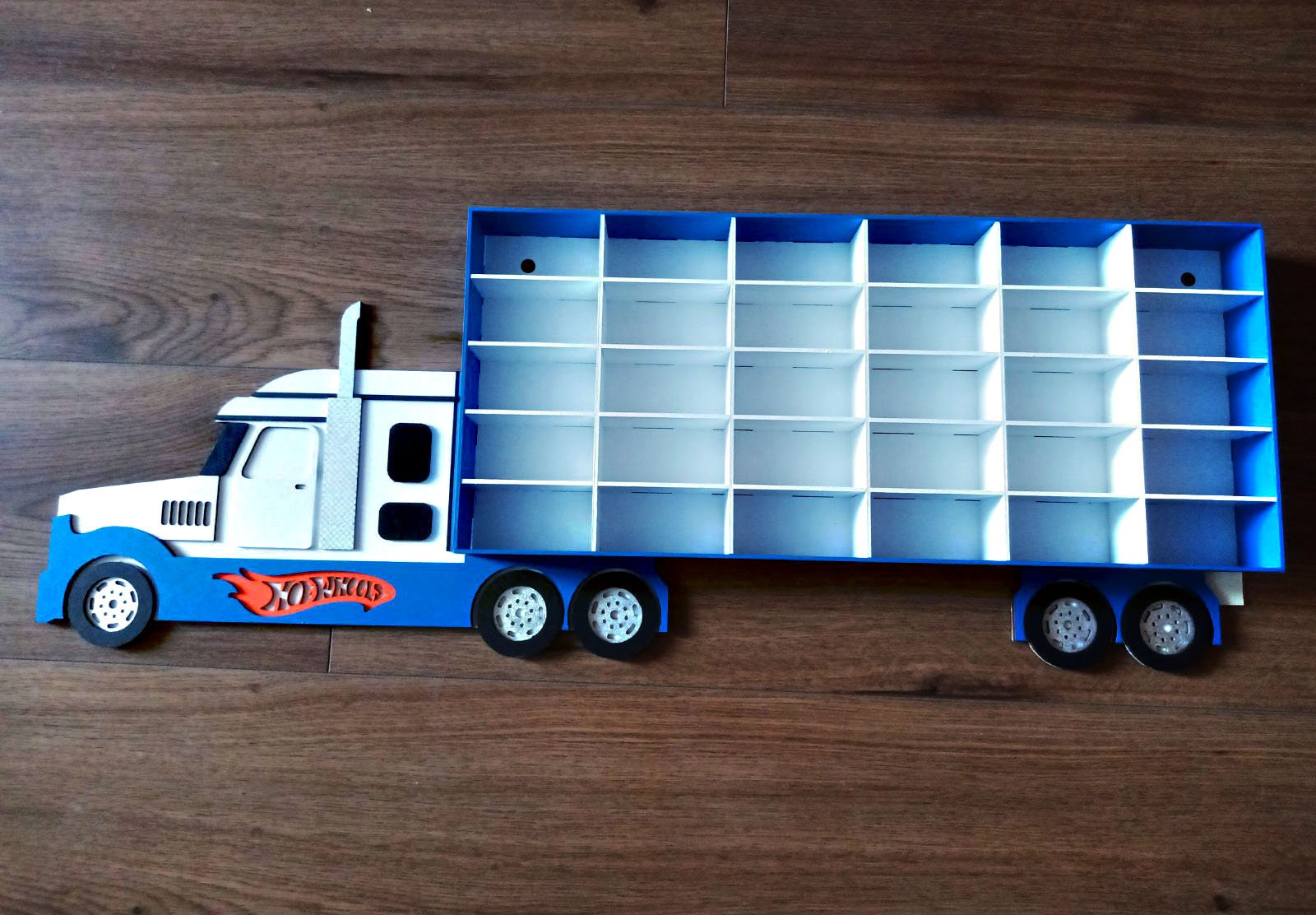 Hot Wheels Display Wall Car Shelf 30 Section Unique Gifts for Kids Car ...