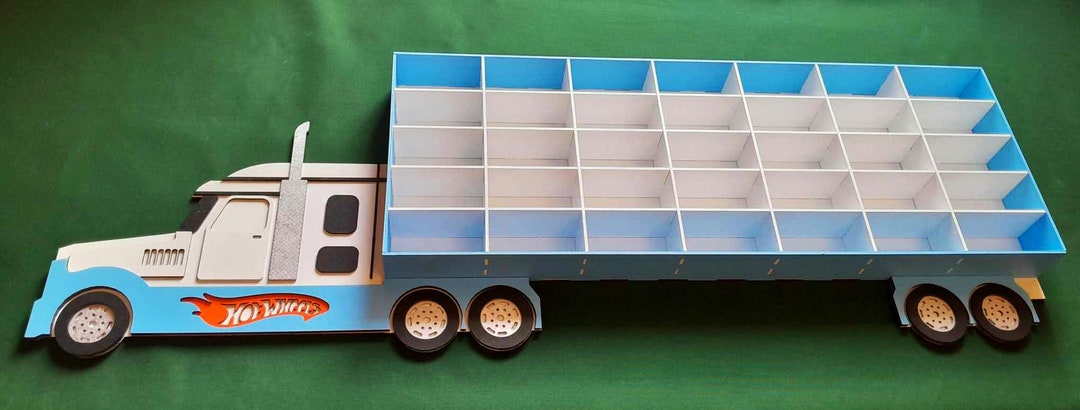 Hot Wheels Display Car Shelf 35 Section Unique Gifts for Kids Playroom ...