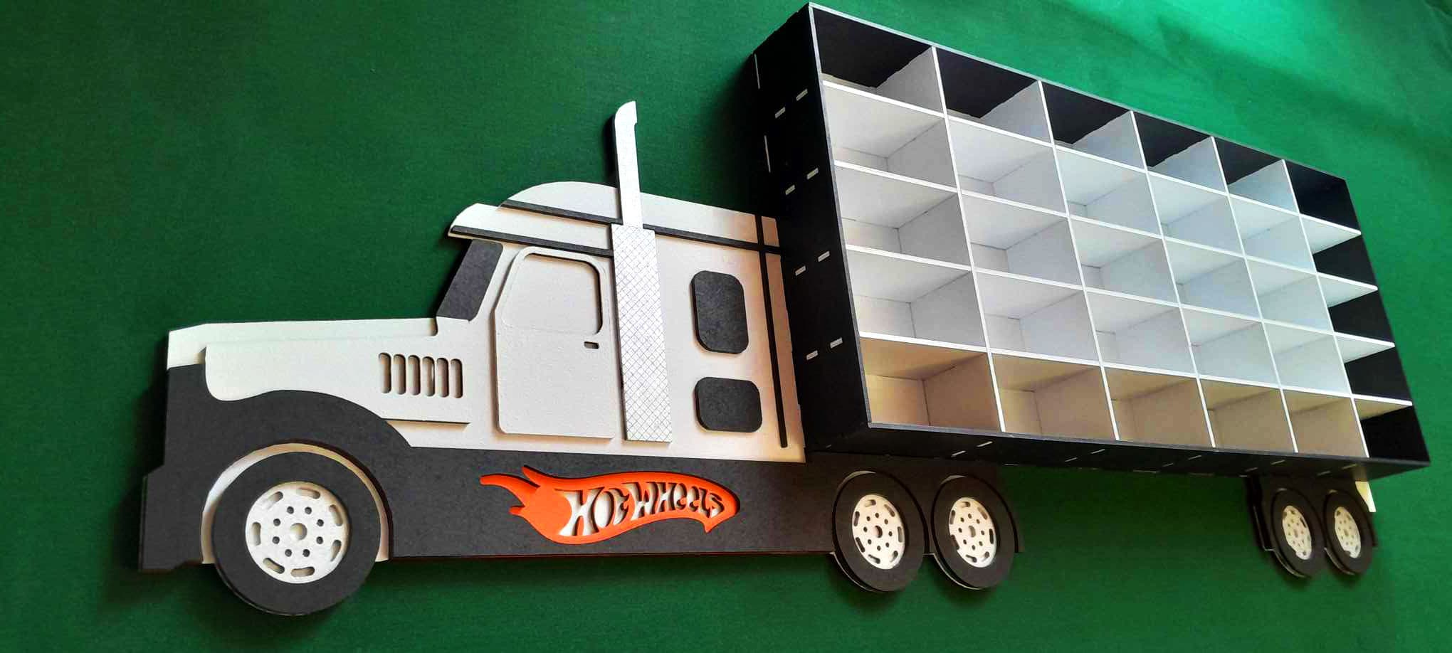 Hot Wheels Car Display Shelf 30 Section Unique Gifts for Kids Playroom ...