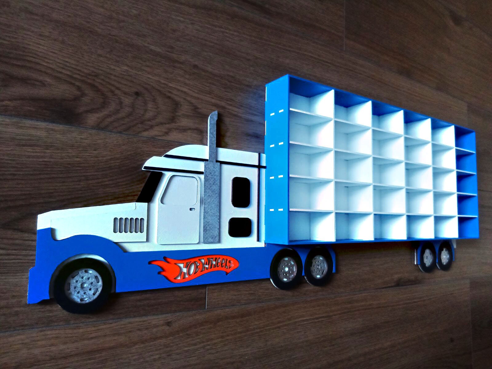 Hot Wheels Display Wall Car Shelf 30 Section Unique Gifts for Kids Car ...