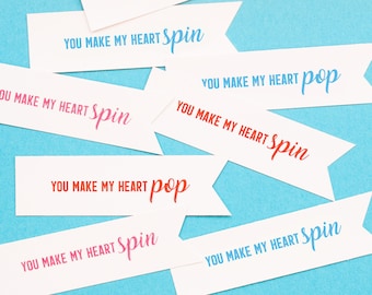 Printable Valentine Card Tag EDITABLE Pop It Fidget Spinner Sensory Toy ...