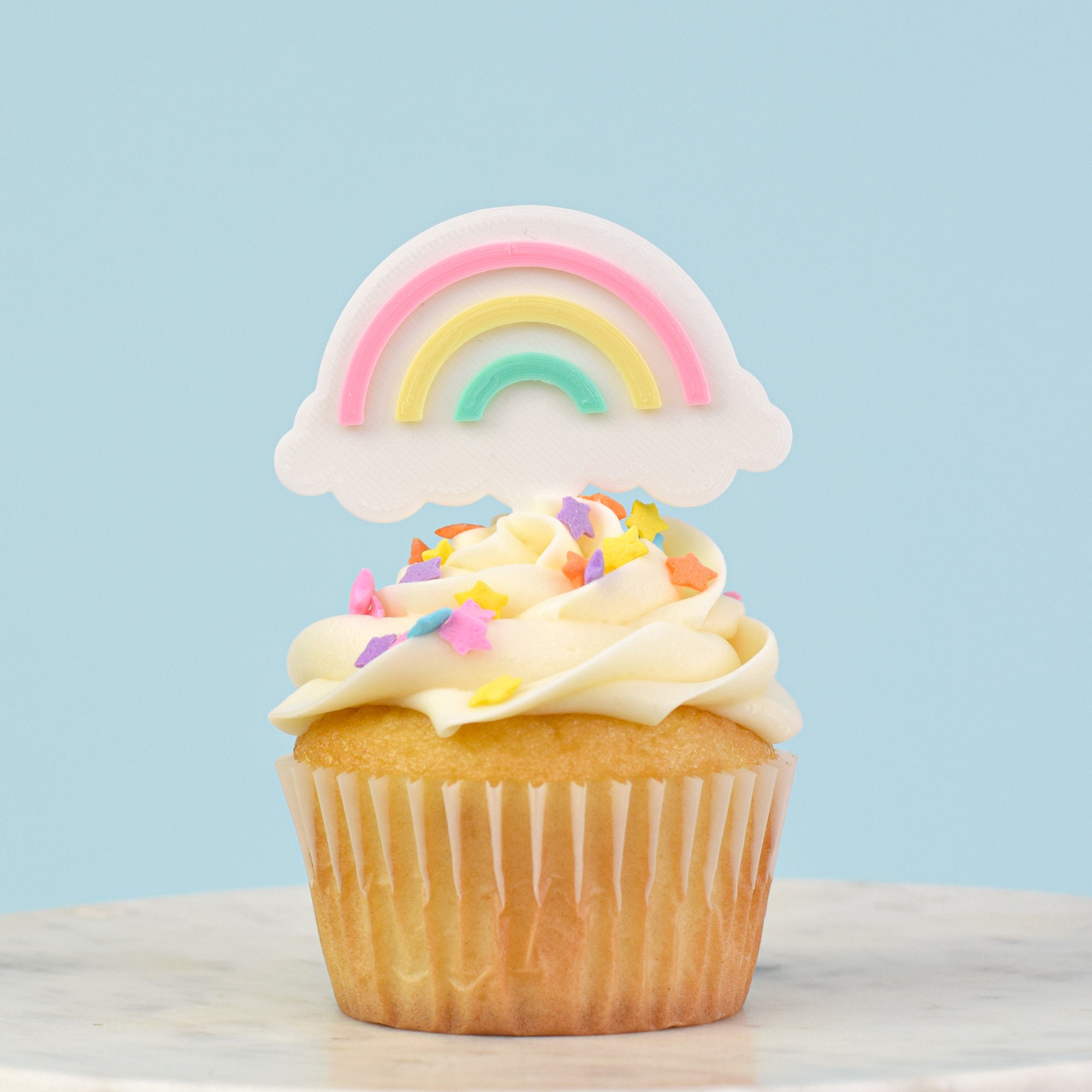 Cute Weather Cupcake Toppers Set of 6 3D Printed Plastic - Etsy