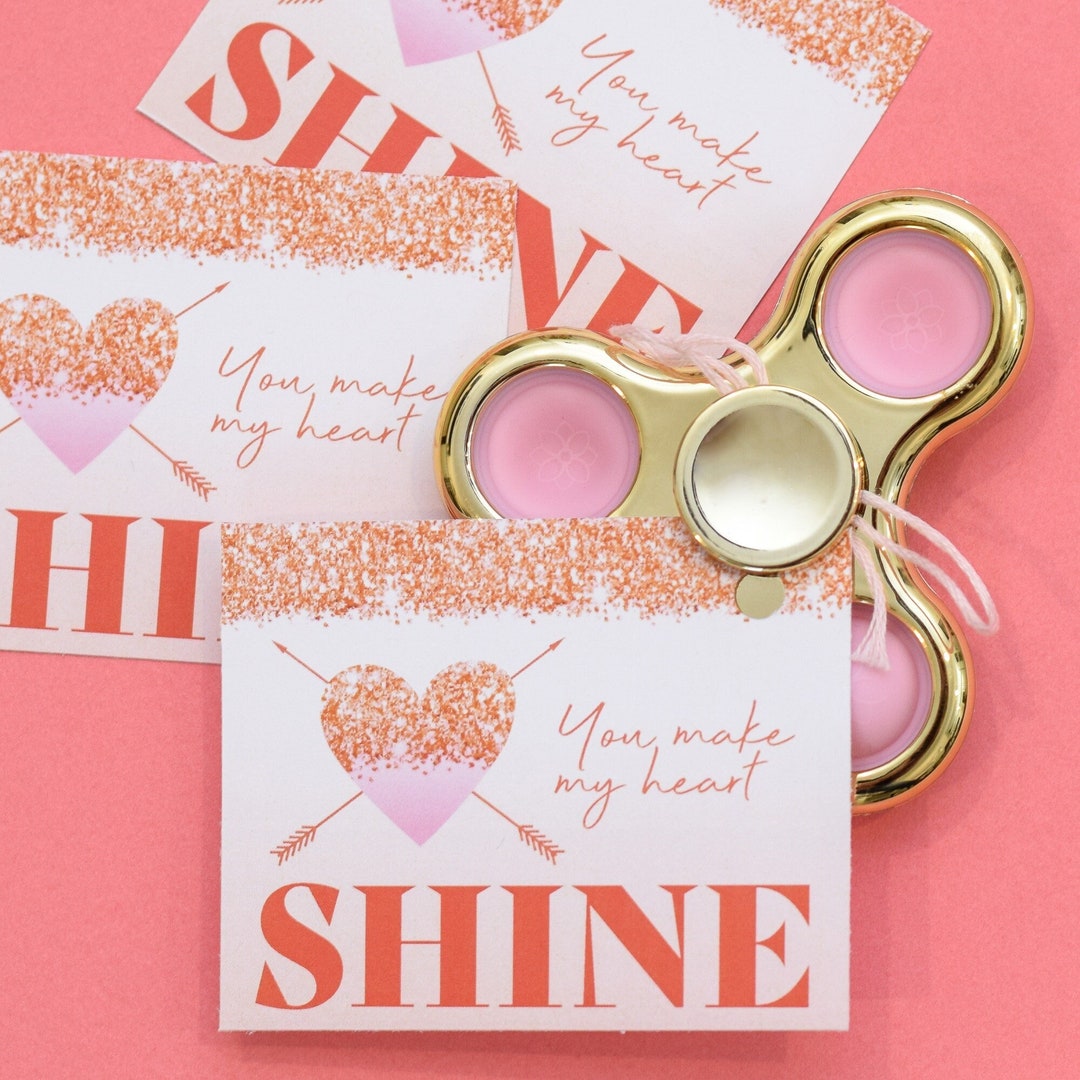 Glitter Shine Valentine Tag Printable - Instant Download - Etsy