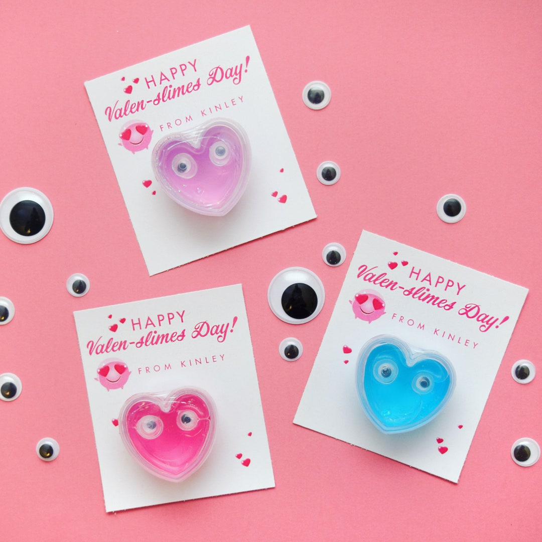 Slime Valentine Tag Printable - Instant Download - Etsy