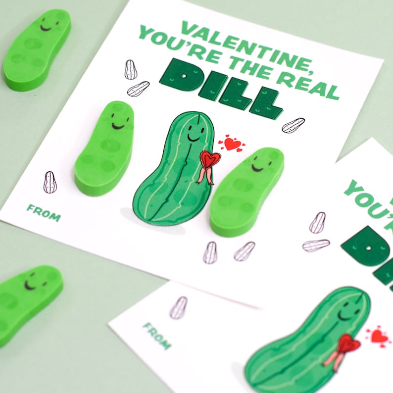 Pickle Valentine Printable - Instant Download - Etsy