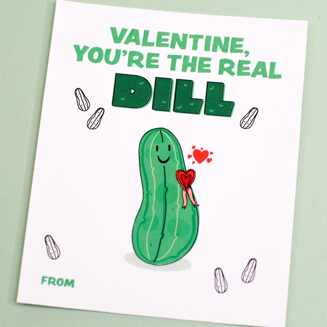Pickle Valentine Printable - Instant Download - Etsy