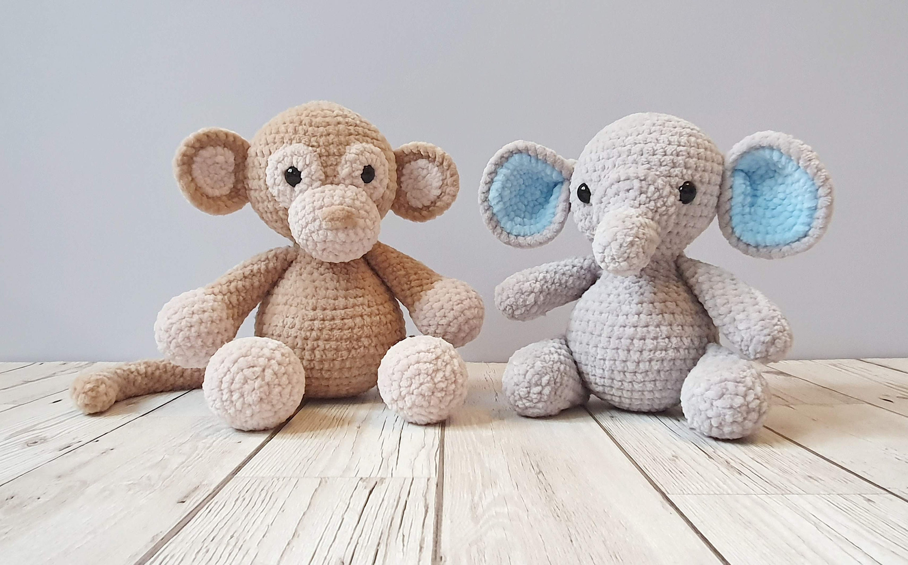Crochet monkey plush soft toy | Etsy