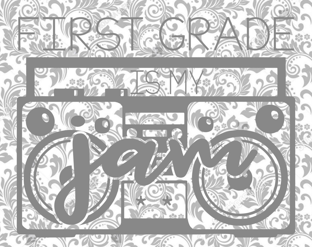 First Grade is My Jam SVG File - Etsy
