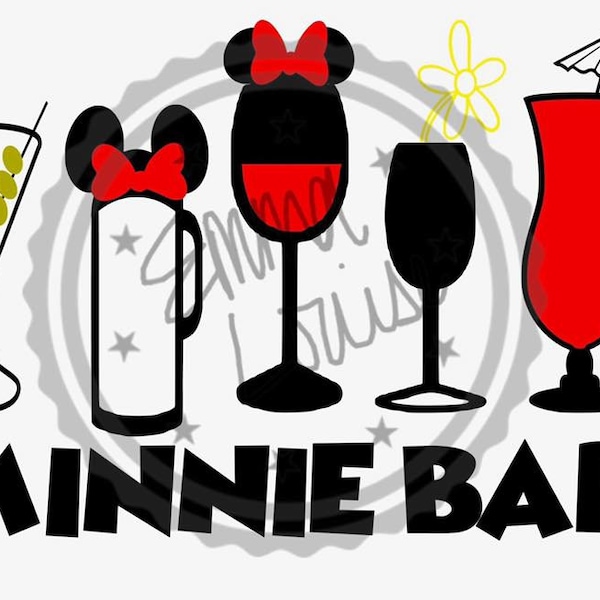 Minnie Bar Svg - Etsy