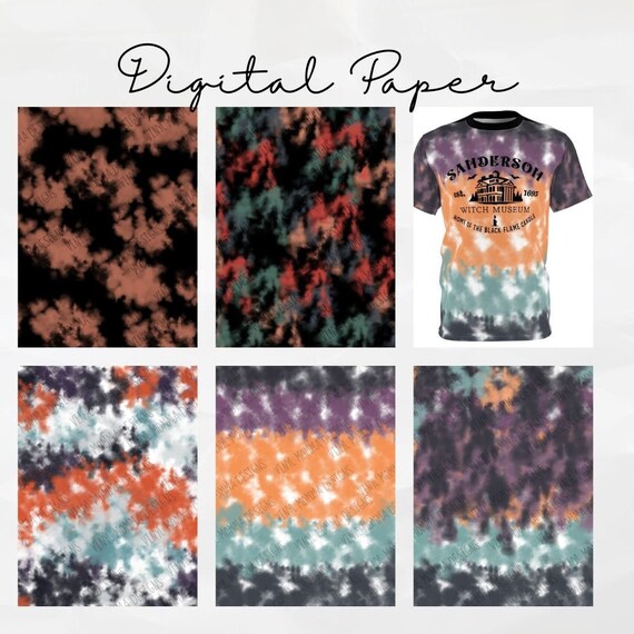 Tie Dye Halloween Digital Paper/overlay Instant Digital - Etsy