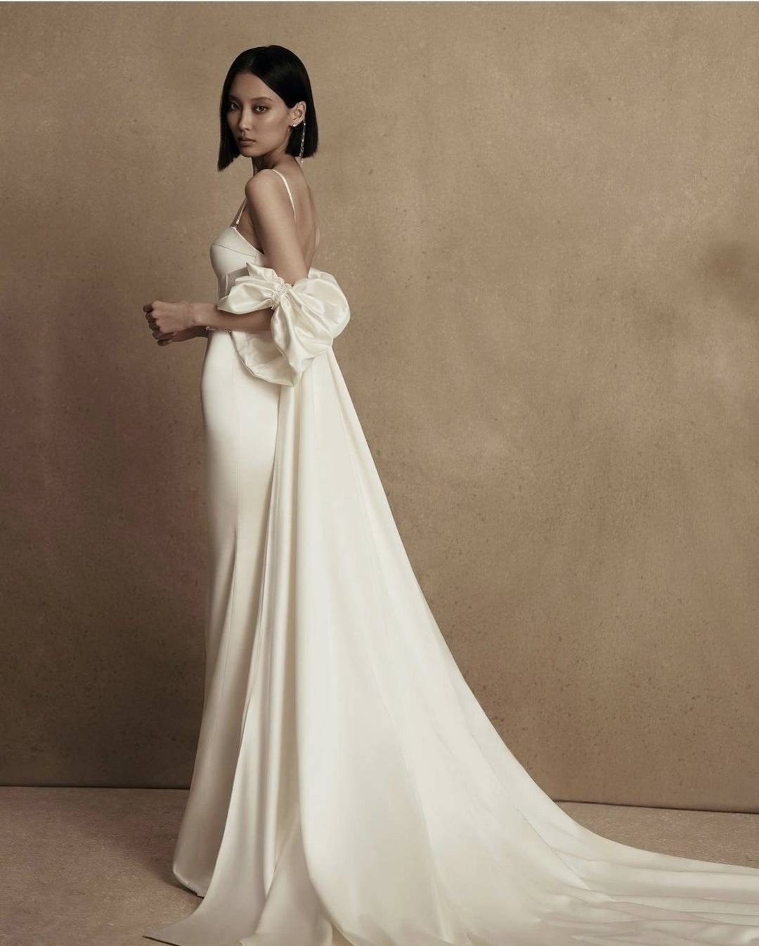 Bicep Mikado Cape With Long Train - Etsy