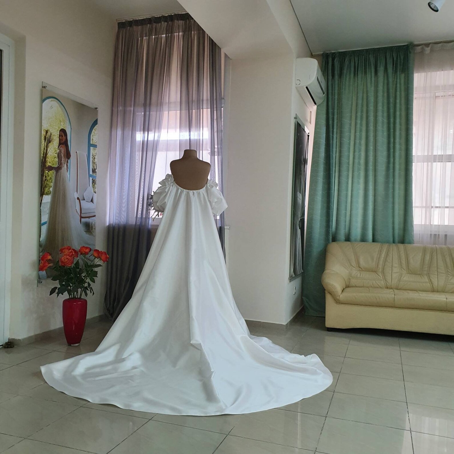 Bicep Mikado Cape With Long Train - Etsy