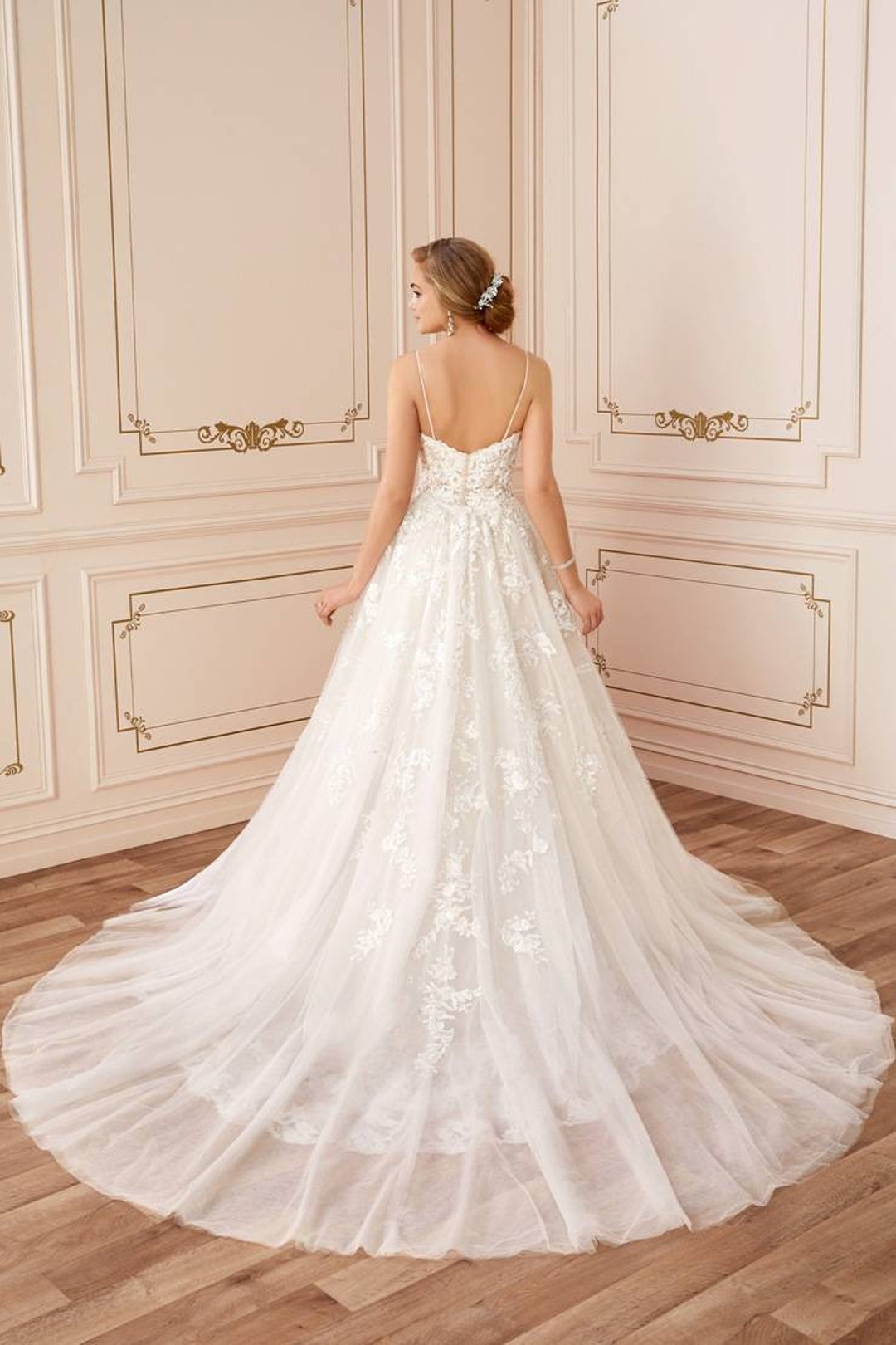 Detachable Tulle Over Skirt , Lace Overskirt, Detachable Wedding Skirt ...