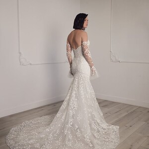 Removable Bicep Bridal Sleeves, Bicep Wedding Sleeves Detachable ...