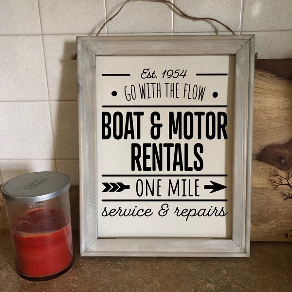 Boat Rental Sign - Etsy