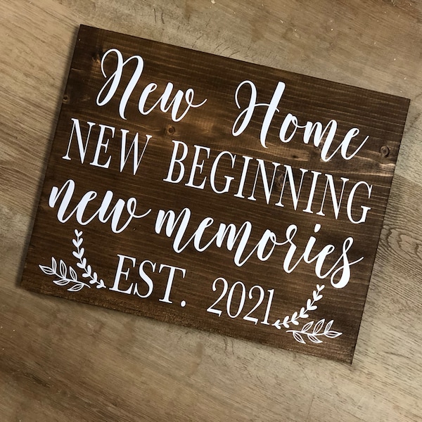 Wood House Warming Sign - Etsy