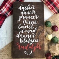 Reindeer Sign, Dasher Dancer Prancer Vixen Moscato Vodka Tequila ...