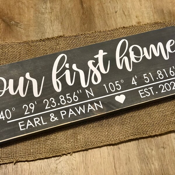 Home Established Sign - Etsy