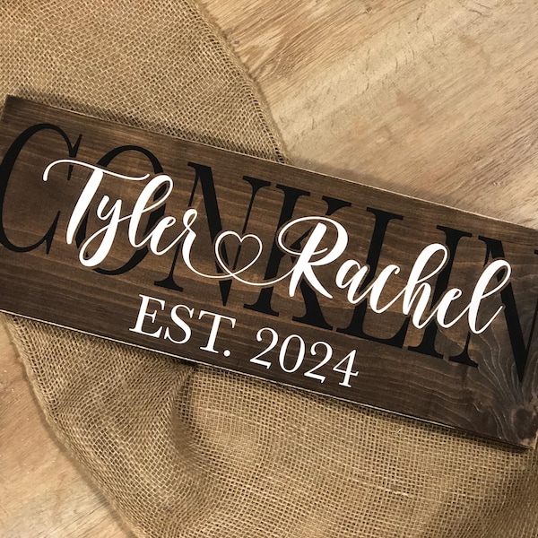 Two Last Names - Etsy