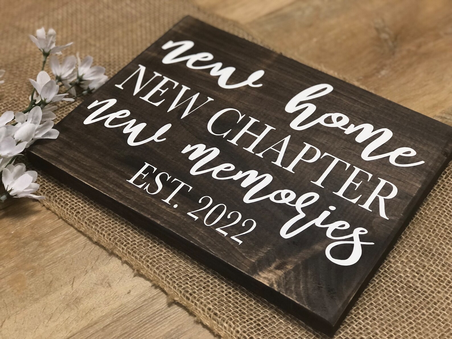 New Home House Warming Real Wood Sign new Home New - Etsy