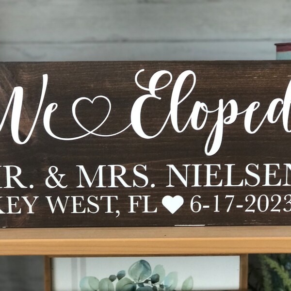 We Eloped - Etsy