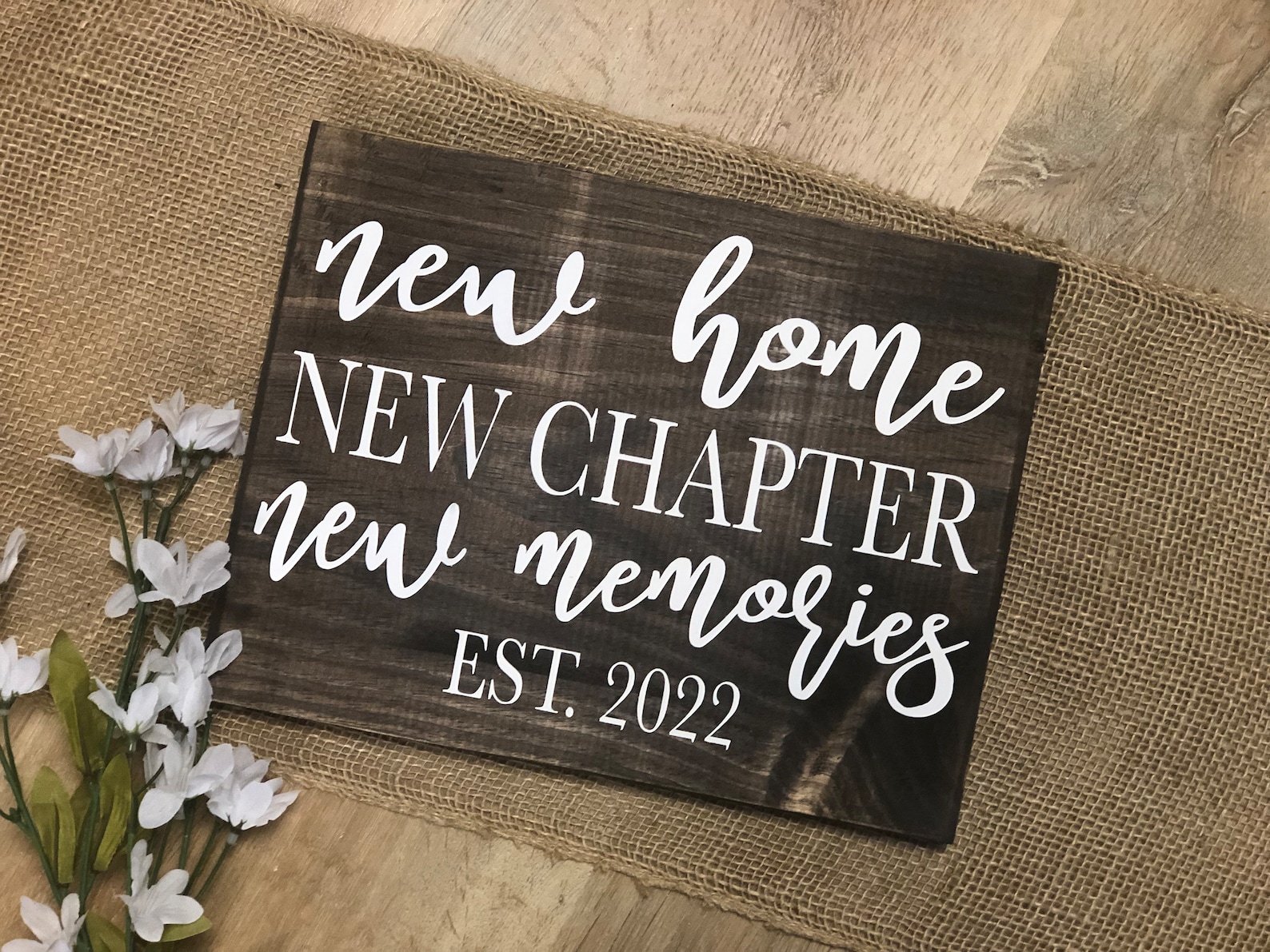 New Home House Warming Real Wood Sign new Home New - Etsy