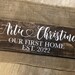 Our First Home Sign New Home Couples Name and Established Date Heart ...
