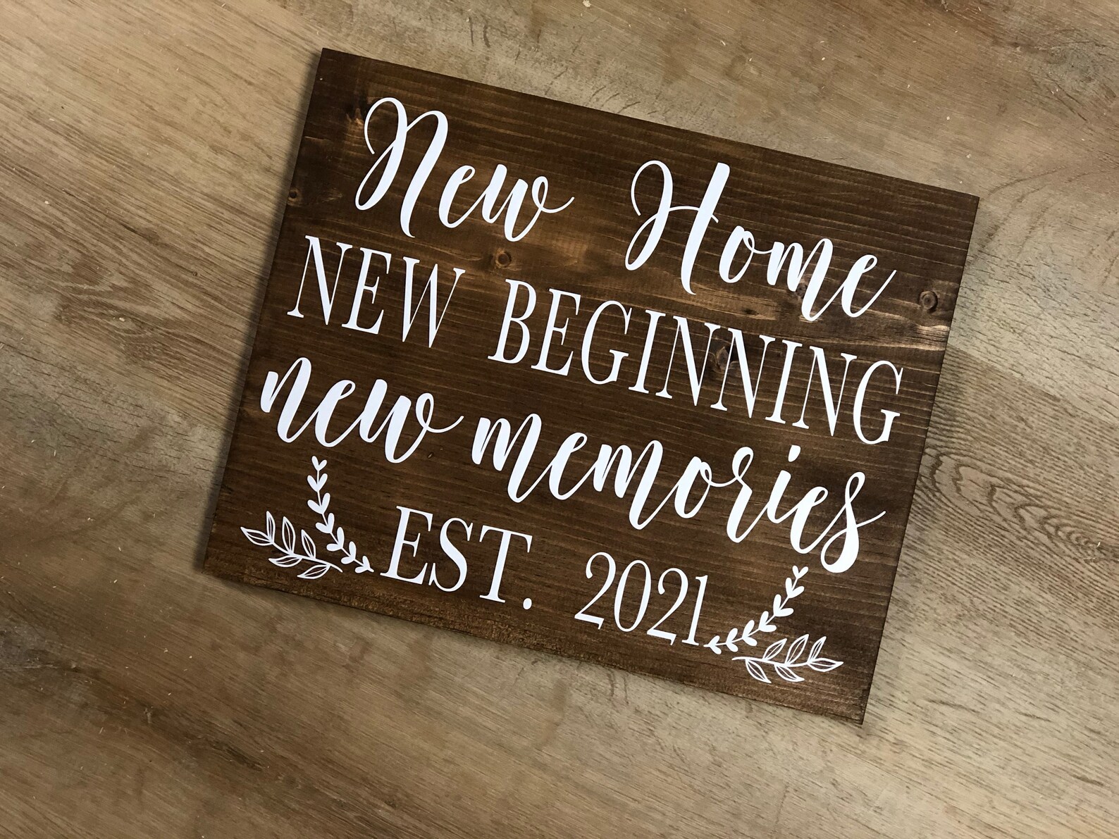 New Home House Warming Real Wood Sign new Home New - Etsy