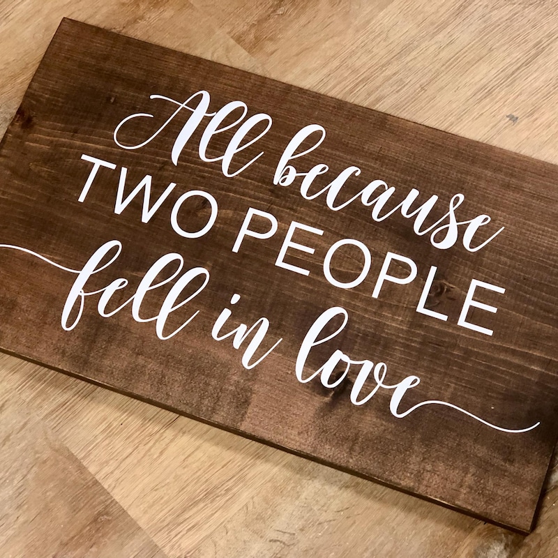 All Because Signs - Etsy