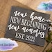 New Home House Warming Real Wood Sign "new Home New Beginning New ...