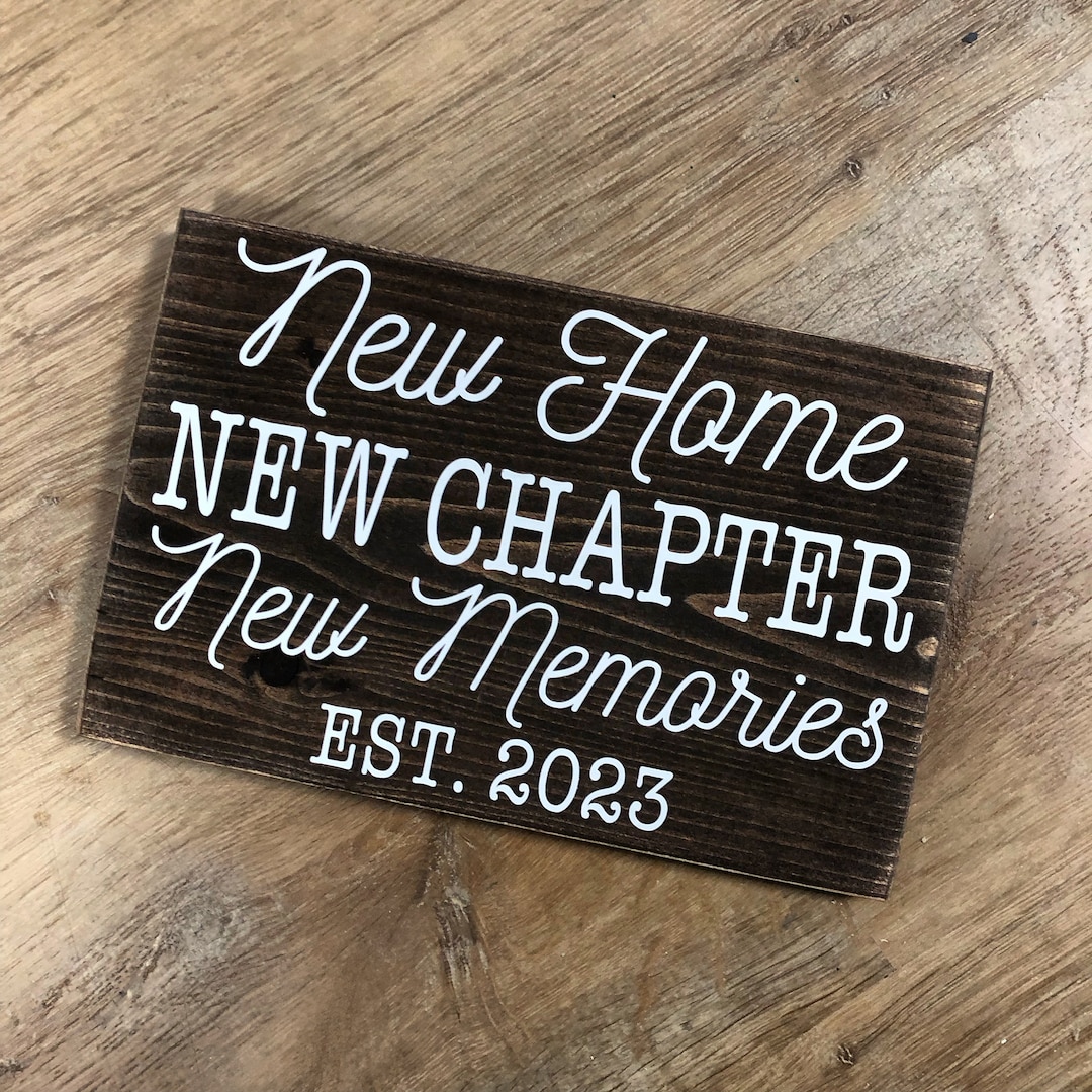 Customizable New Home Wood Sign, Housewarming Gift, Farmhouse Decor - Etsy
