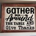 Framed Fall/thanksgiving Sign gather Around the Table - Etsy