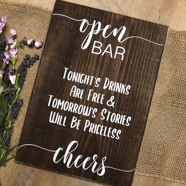 Free Drink Bar Sign - Etsy