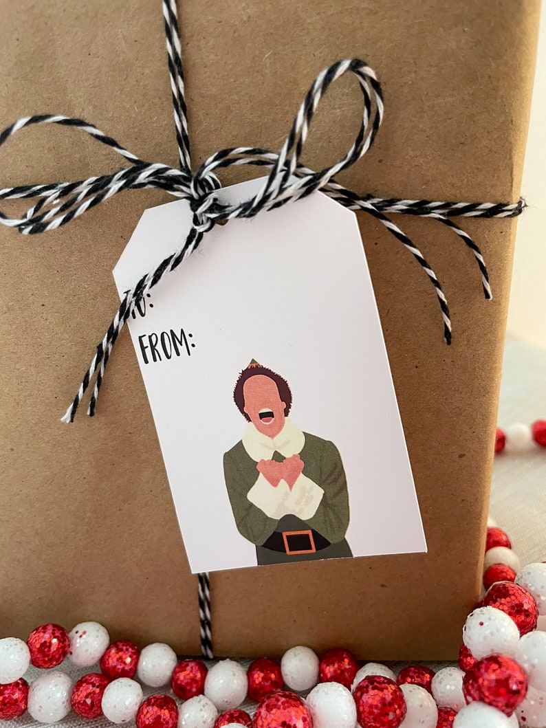 Gift Tag Christmas Elf Inspired Christmas Gift Tag | Etsy