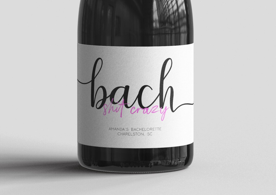 Bachelorette Party Wine Labels, Customized Party Decor - Etsy
