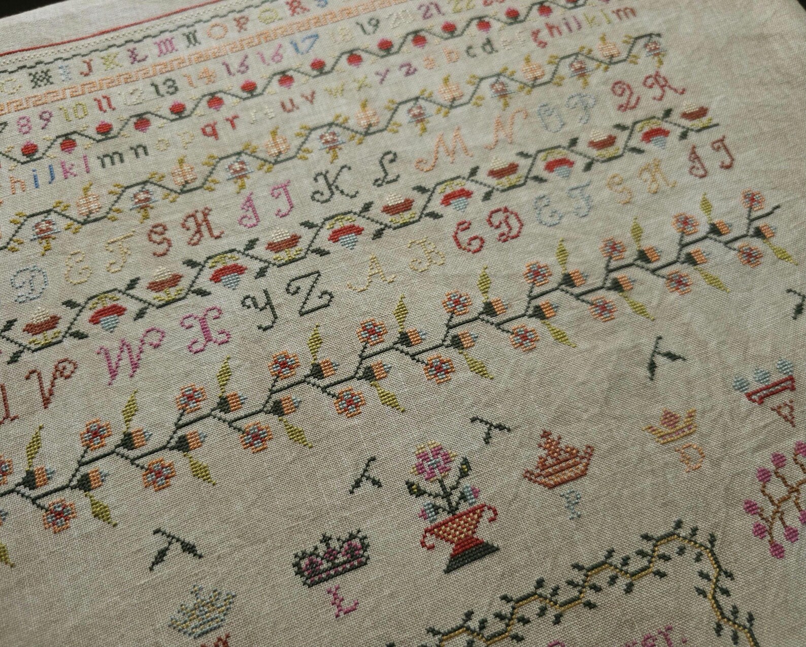 Ellen Ann Grover 1839 Reproduction Sampler Instant Download PDF - Etsy