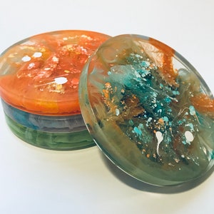 Resin coasters | Etsy