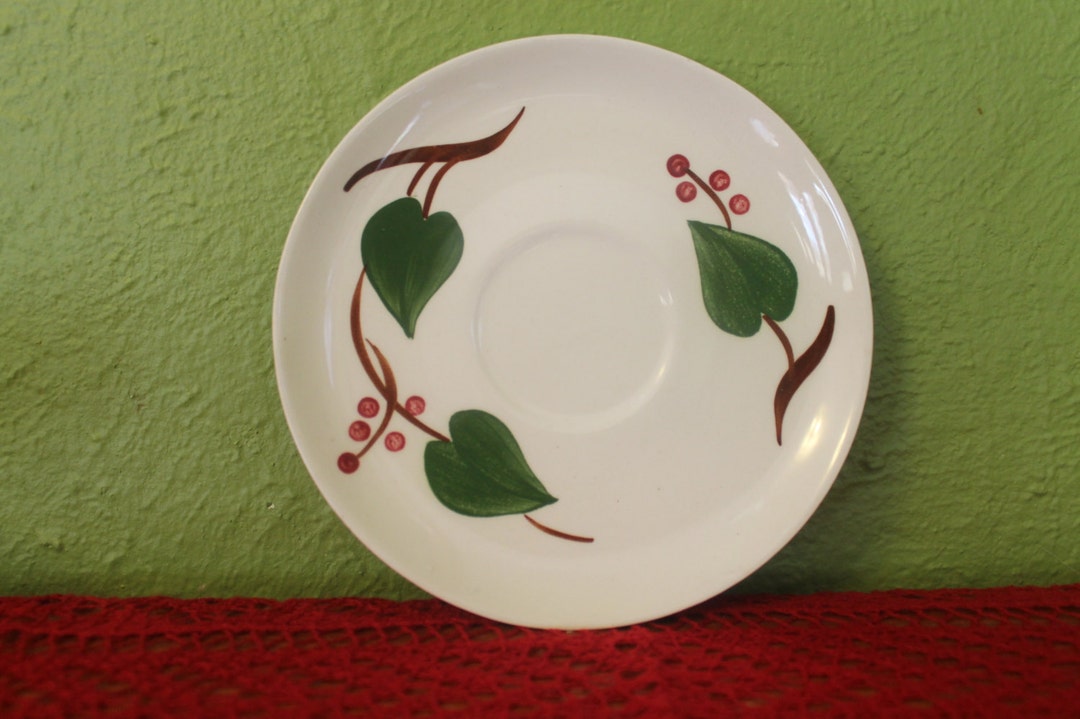 Blue Ridge Potteries Teacup Saucer Stanhome Ivy - Etsy