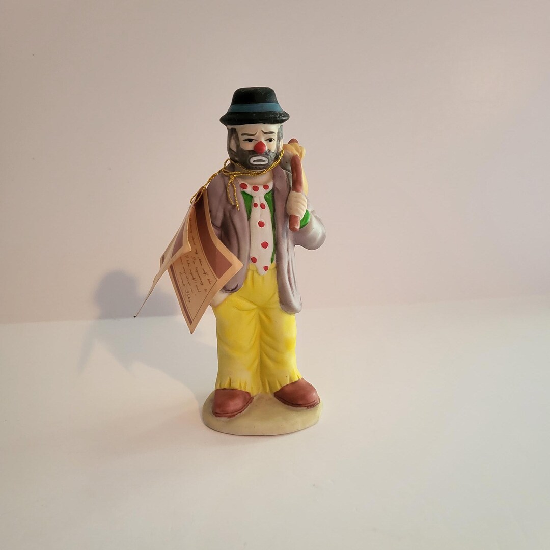 Emmett Kelly Clown by Flambro Sad Clown Hobo Figurine - Etsy